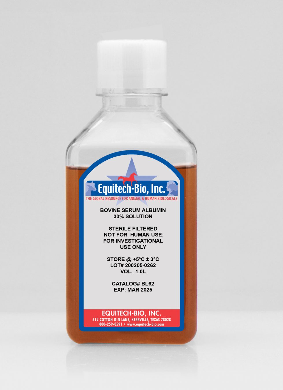 BL62 -- Fraction V 30% Bovine Serum Albumin Solution